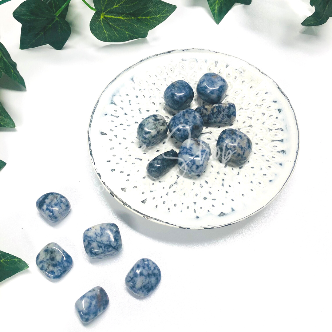 Blue Spot Jasper Tumbled ~ Medium – The Oracle Shop