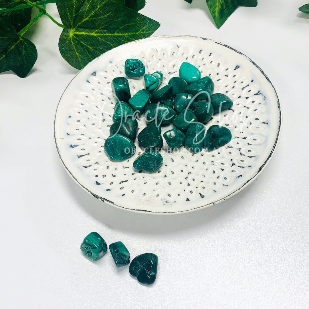 Malachite Crystal Tumbled Crystal – The Oracle Shop